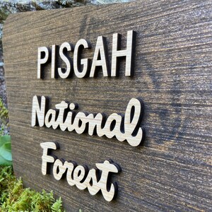 Pisgah National Forest Sign - 12" W | PNF Sign | Pisgah Sign | PNF Art ...