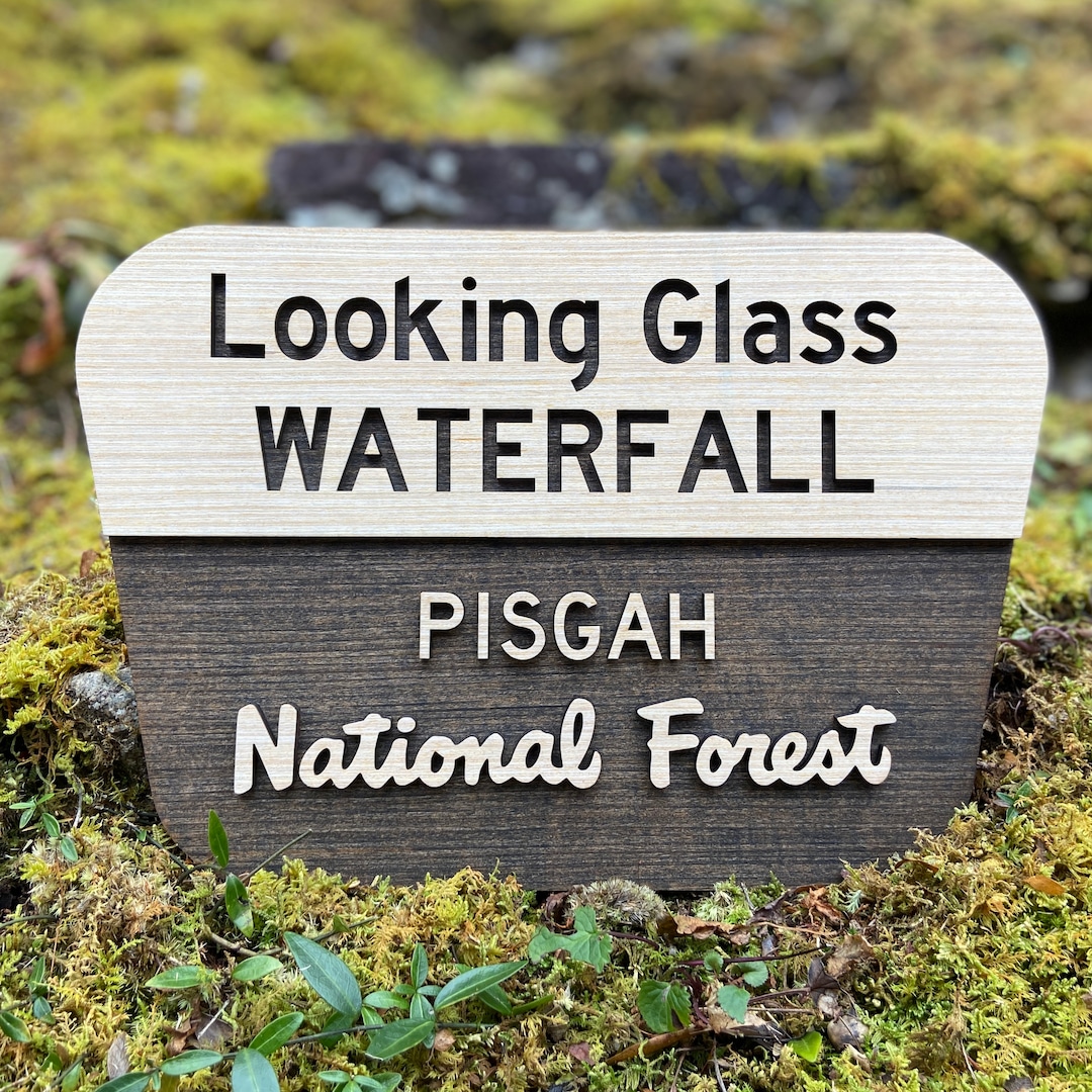 Looking Glass Waterfall Sign | Looking Glass Wallhanging | Looking ...