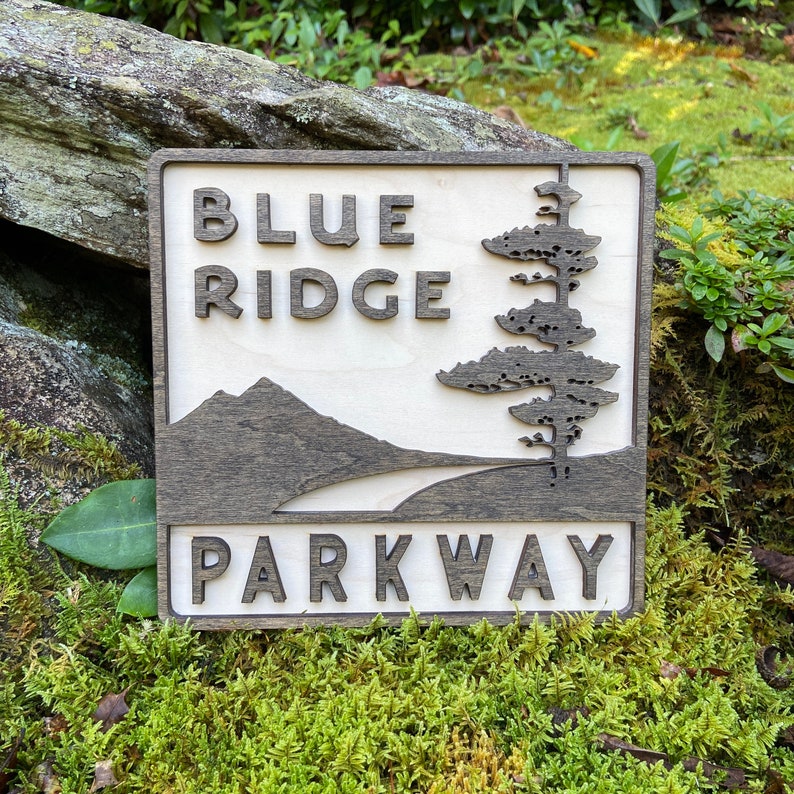 Blue Ridge Parkway Sign 8 W Blue Ridge Parkway Art - Etsy