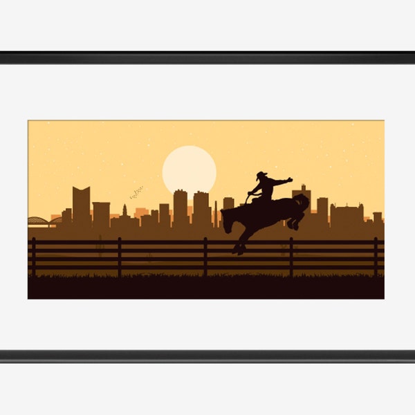 Fort Worth Rodeo Posters - Etsy