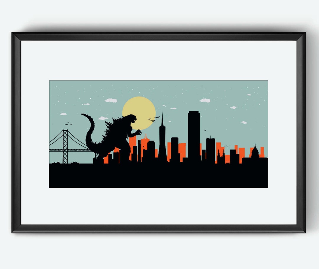 Kaiju Poster Kaiju Figure Inspired Print Kaiju Print Kaiju - Etsy