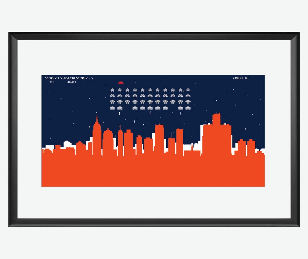 Detroit Skyline, Detroit Print, Detroit Art, Detroit Poster, Retro ...