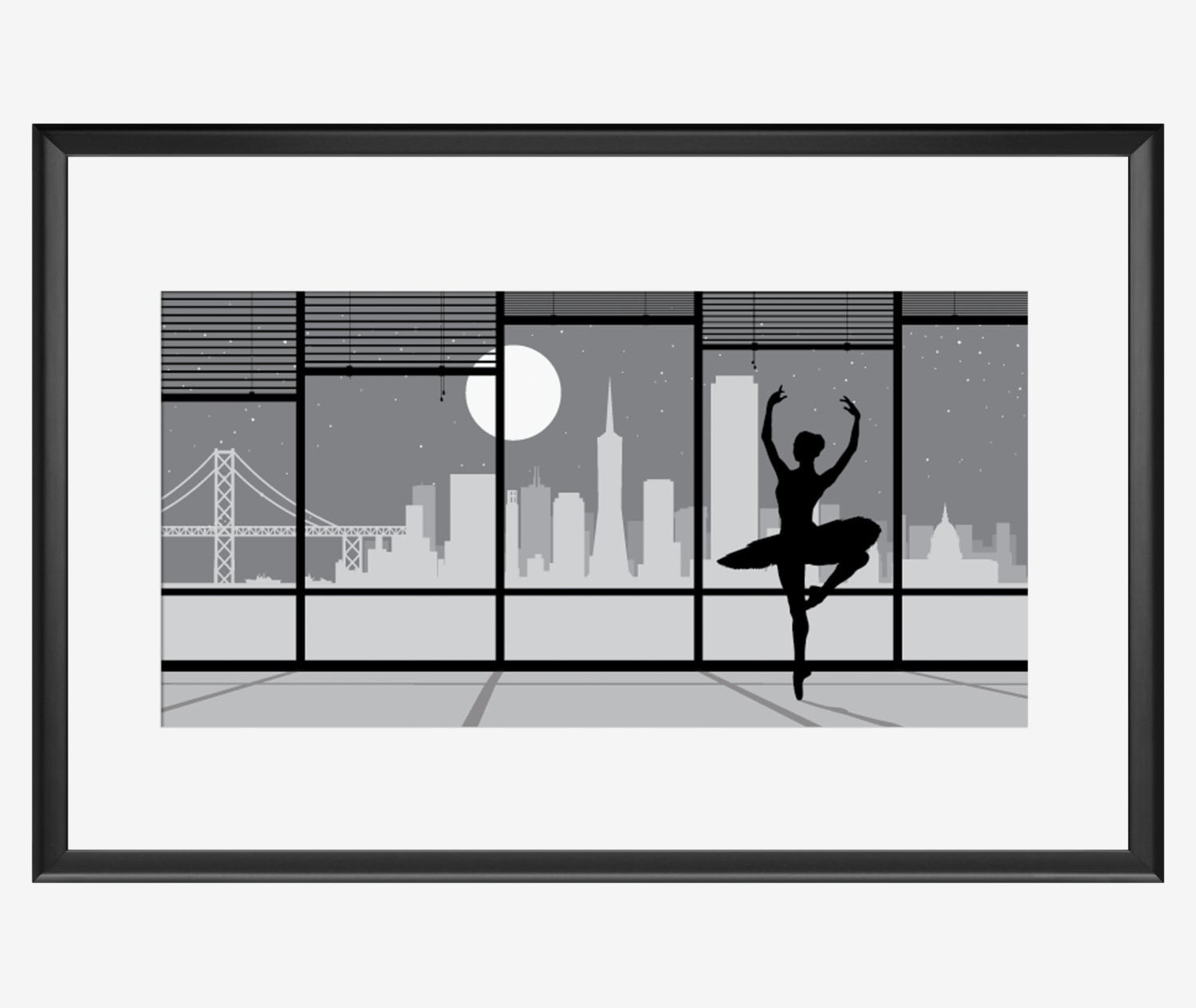 Ballerina Ballerina art Ballerina print Ballerina poster | Etsy