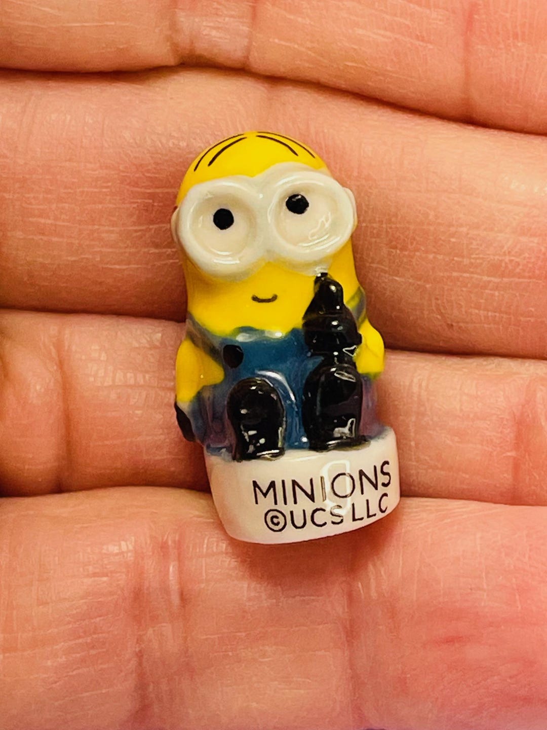 Tiny MINION Despicable Me Minions Cartoon Movie Ceramic French Feve ...