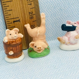 SEXY Piggies Lingerie Pigs Piglet Pig Hand Painted Porcelain French ...