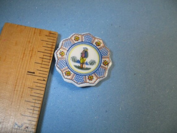 Quimper Mini Plate China Style From Brittany France French | Etsy
