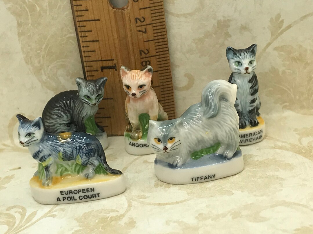 Vintage CAT BREEDS Kitty Kitten Breed Cats Hand Painted Shorthair ...