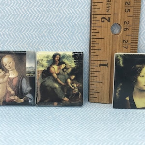 Tiny Renaissance PAINTINGS Museum Masterpiece Art Artist Rembrandt Da ...