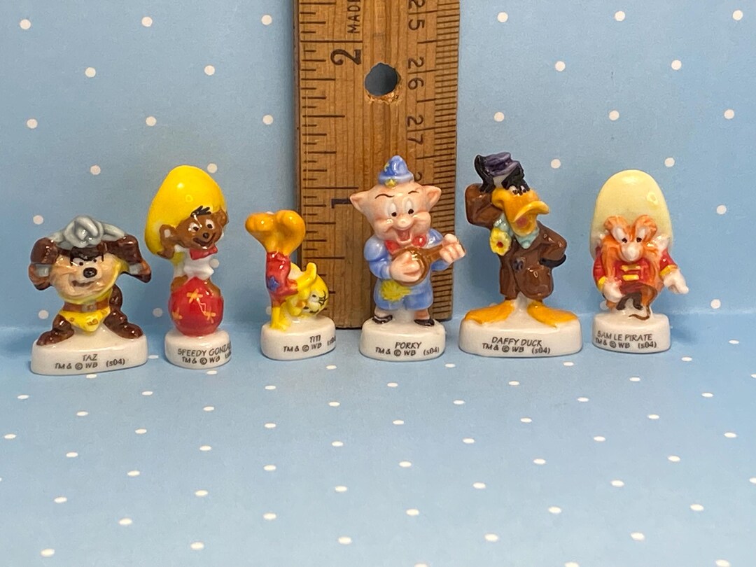 Tiny Looney Tunes Figurines, Taz Speedy Tweety Porky Pig Yosemite Sam ...