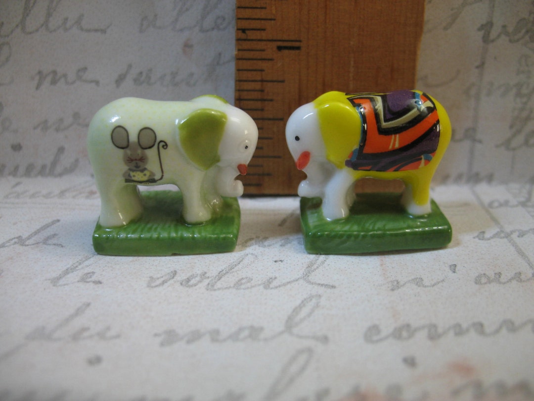 Elephant Parade ELEPHANTS Unique Patterns Circus French Feve Feves ...