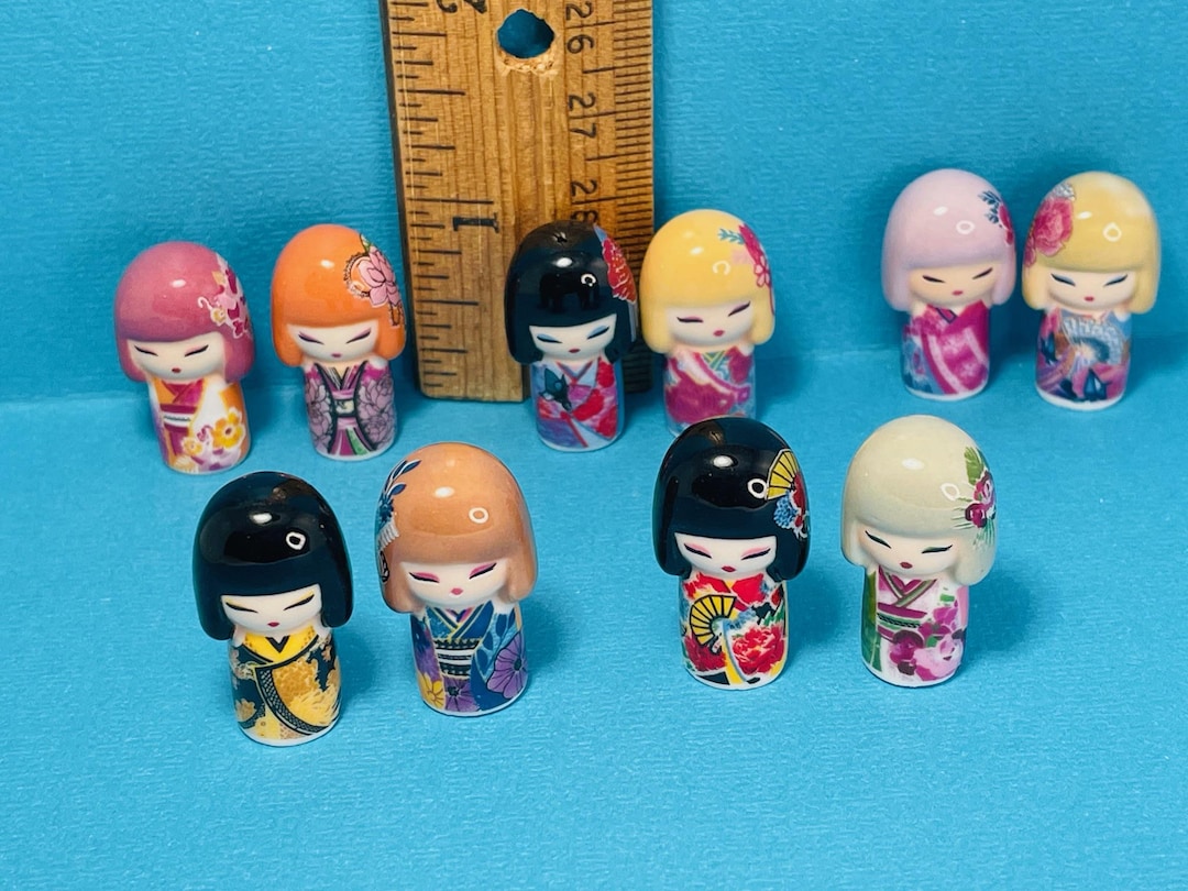 KIMMIDOLLS Kimmidoll Kokeshi Japanese Dolls Serenity Japan Good Luck ...