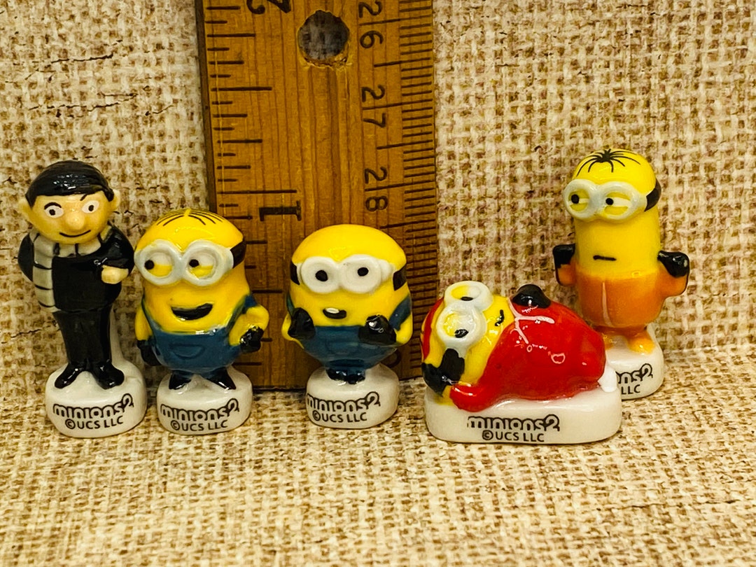 Tiny MINIONS Despicable Me - Ceramic Miniature Figurines - French Feve ...