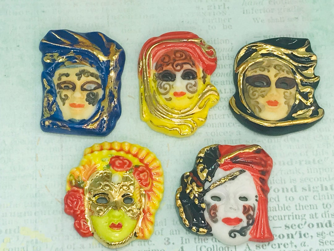 VENETIAN Party MASK Carnival Mardi Gras Parade Masks Italian French ...