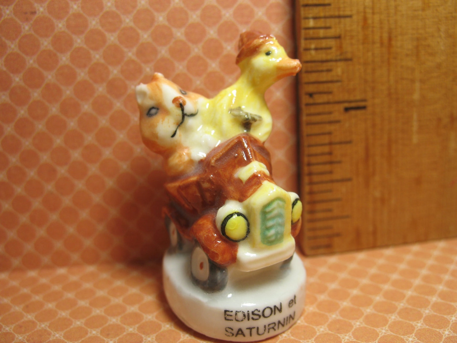 SATURNIN Dynamo Duck & Edison the Guinea Pig Cartoon French - Etsy