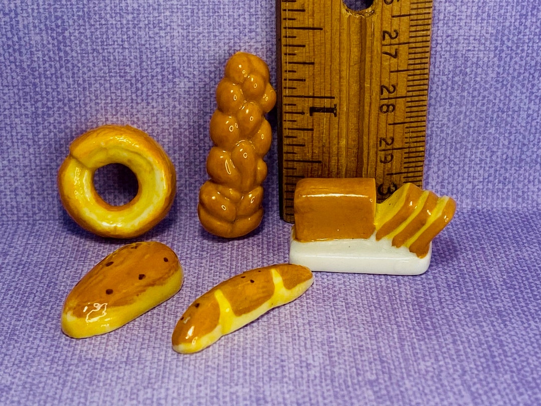 Mini BREAD Loaves Traditional Bakery Baguette Crown Boule Pain Loaf ...