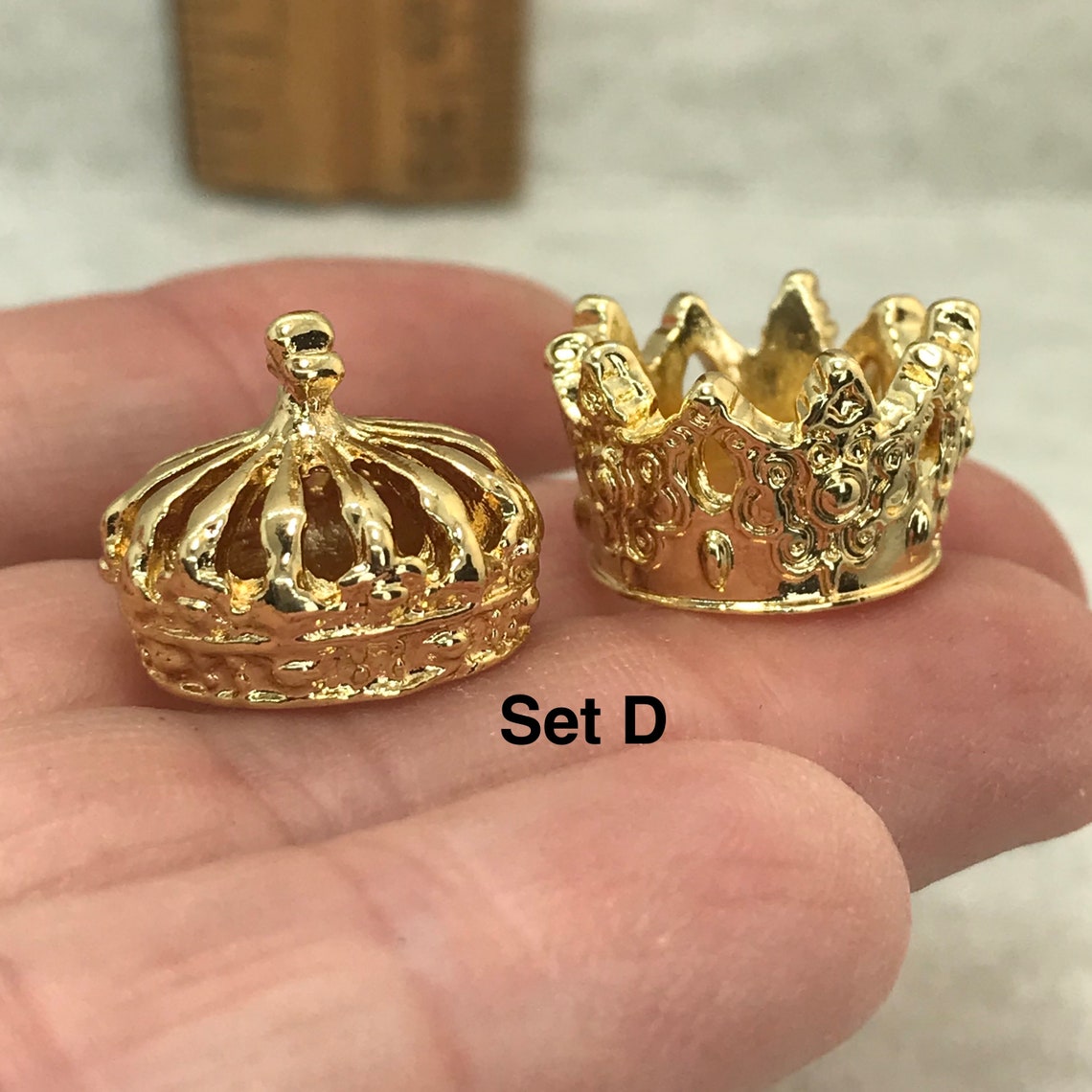 Golden Metal CROWNS Royal Headdress Gold Crown Tiara King - Etsy Australia