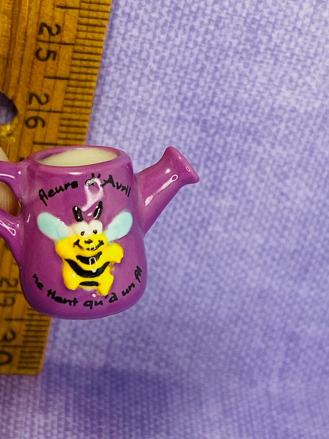 Tiny WATERING CANS Can Bumblebee Honey Bee & Hedgehog Gopher French ...