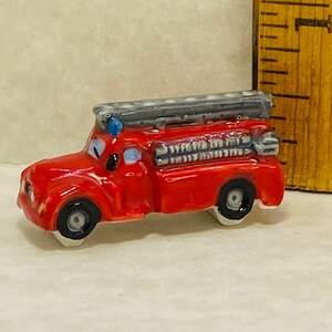 Tiny FIRE TRUCKS Pumper Ladder Engine Tanker Hose Cars Vintage Style ...