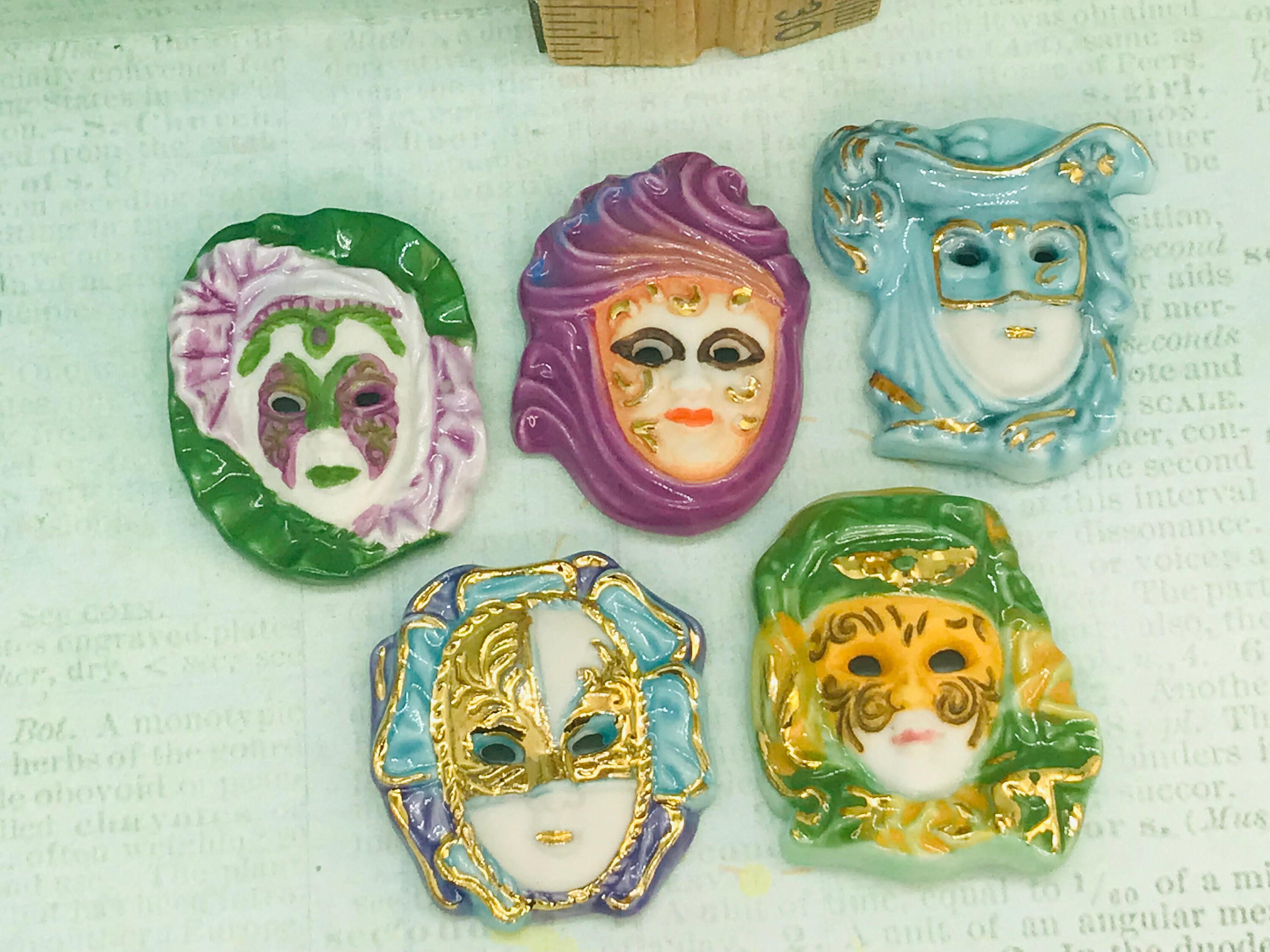 VENETIAN Party MASK Carnival Mardi Gras Parade Masks Italian | Etsy