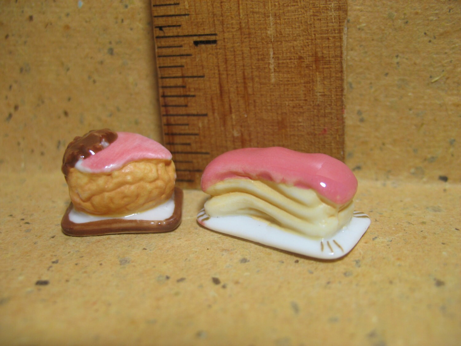 Tiny Pastries Cakes Desserts - French Feve Feves Porcelain Figurines ...