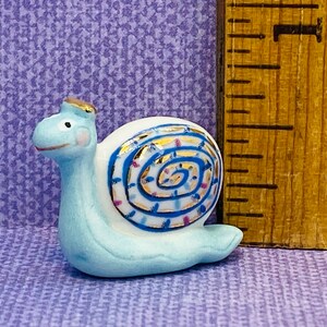 SNAILS Decorated Shells Snail Figures Escargot Sculptures - French Feve ...