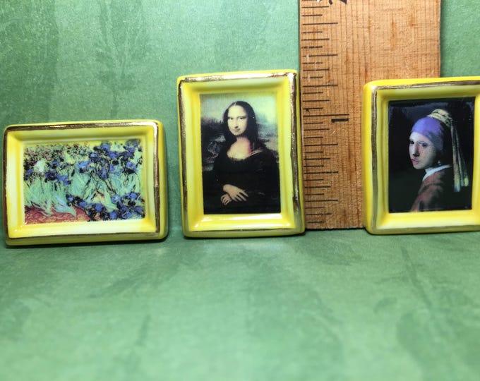 Louvre Art Museum Masterpiece Mini Paintings Van Gogh, Da Vinci ...