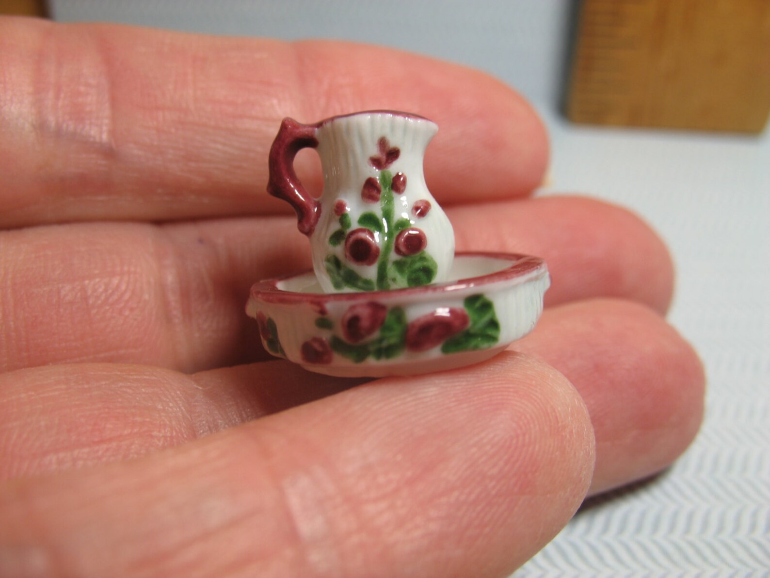 Palace Ceramics Floral Bowl & Pitcher Basin Wash Bathing Set - Etsy