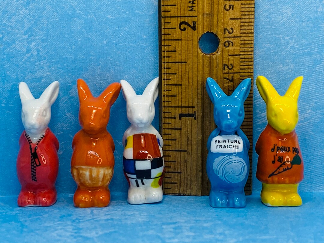 Modern POP ART RABBITS 2022 Porcelain Bunnies Bunny Rabbit Contemporary ...
