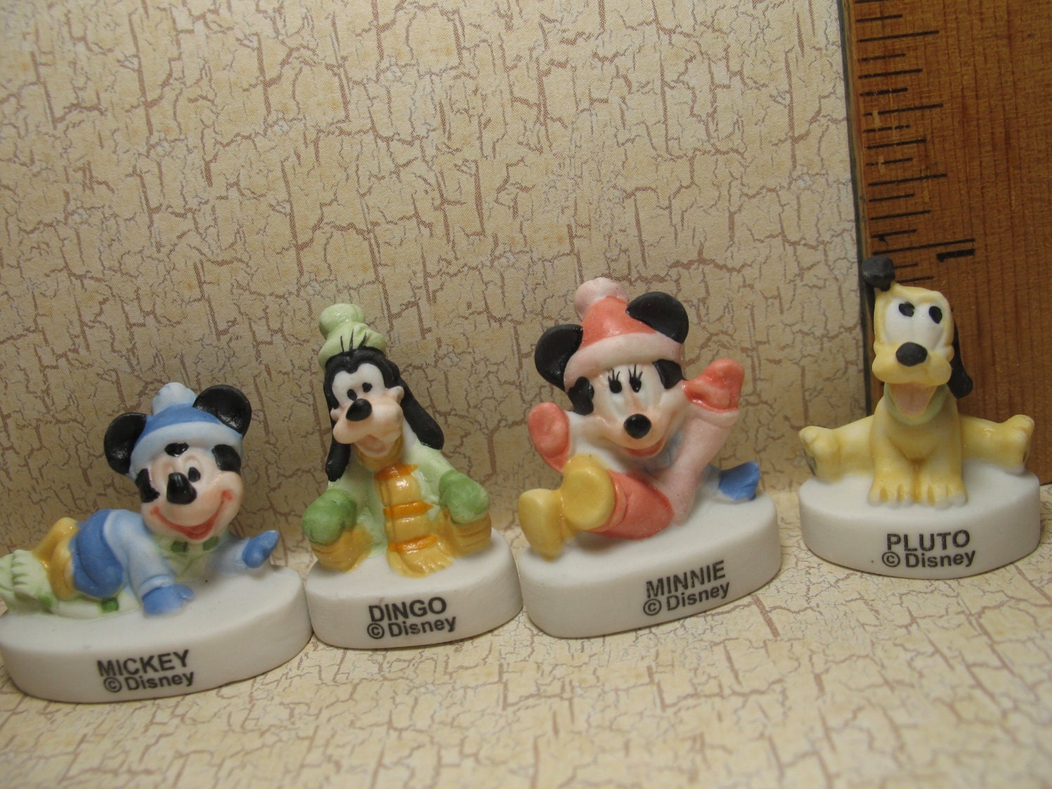 DISNEY Baby Mickey Mouse Minnie Pluto Goofy French Feve | Etsy