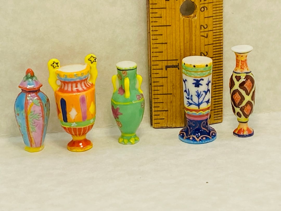 Colorful VASE Mid Century Modern MCM Pottery Kitchen Living Room Decor ...