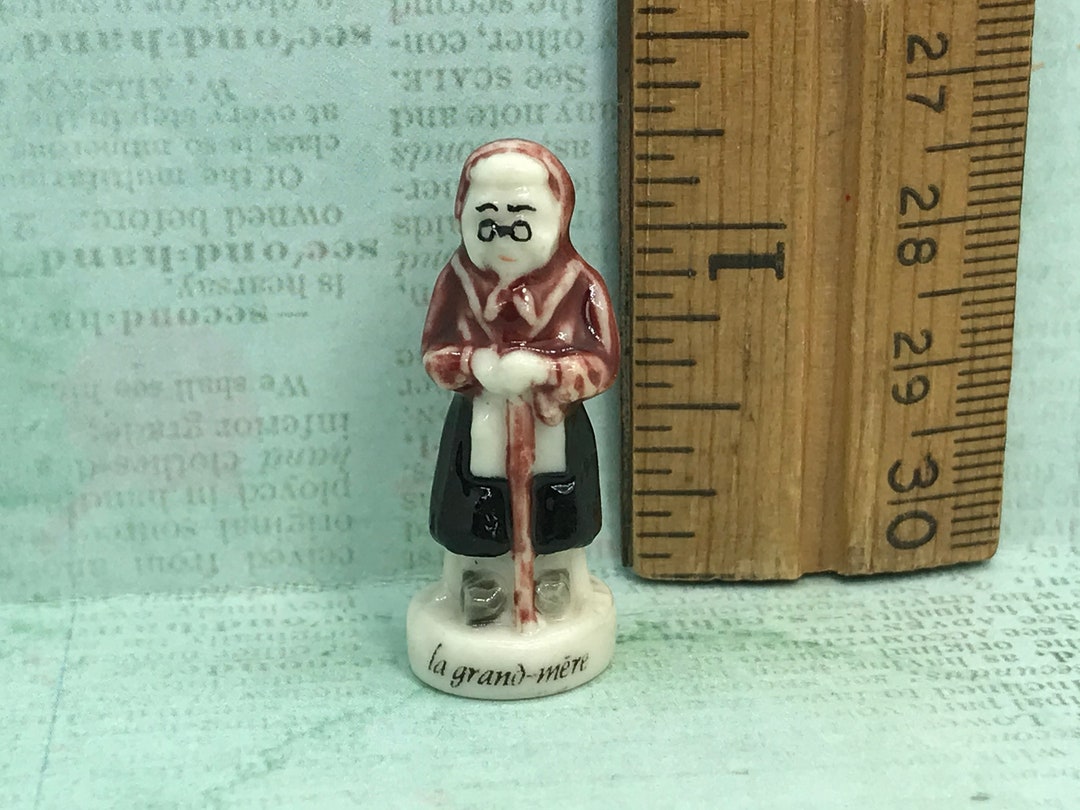 Vintage Grandmother Grandma Granny - French Feve Feves Figurines ...