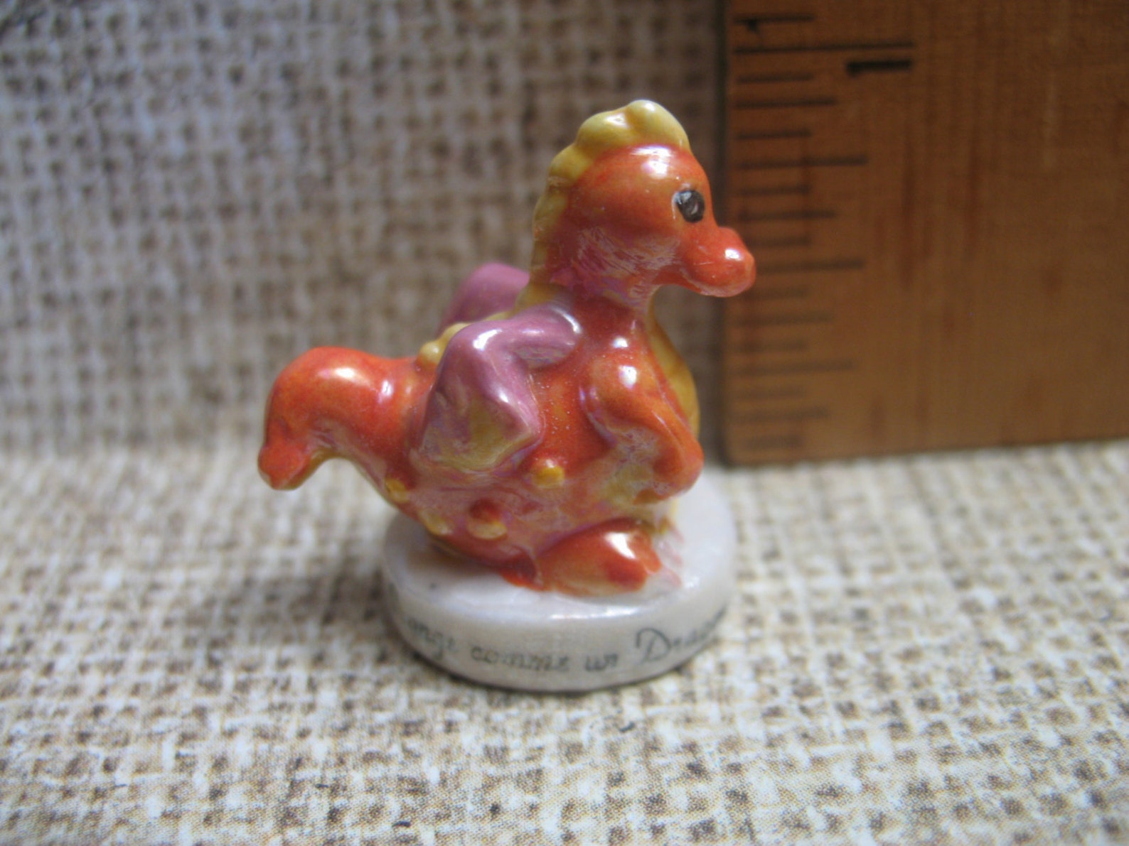 Tiny DRAGON Iridescent French Feve Feves Figurines Fairy - Etsy