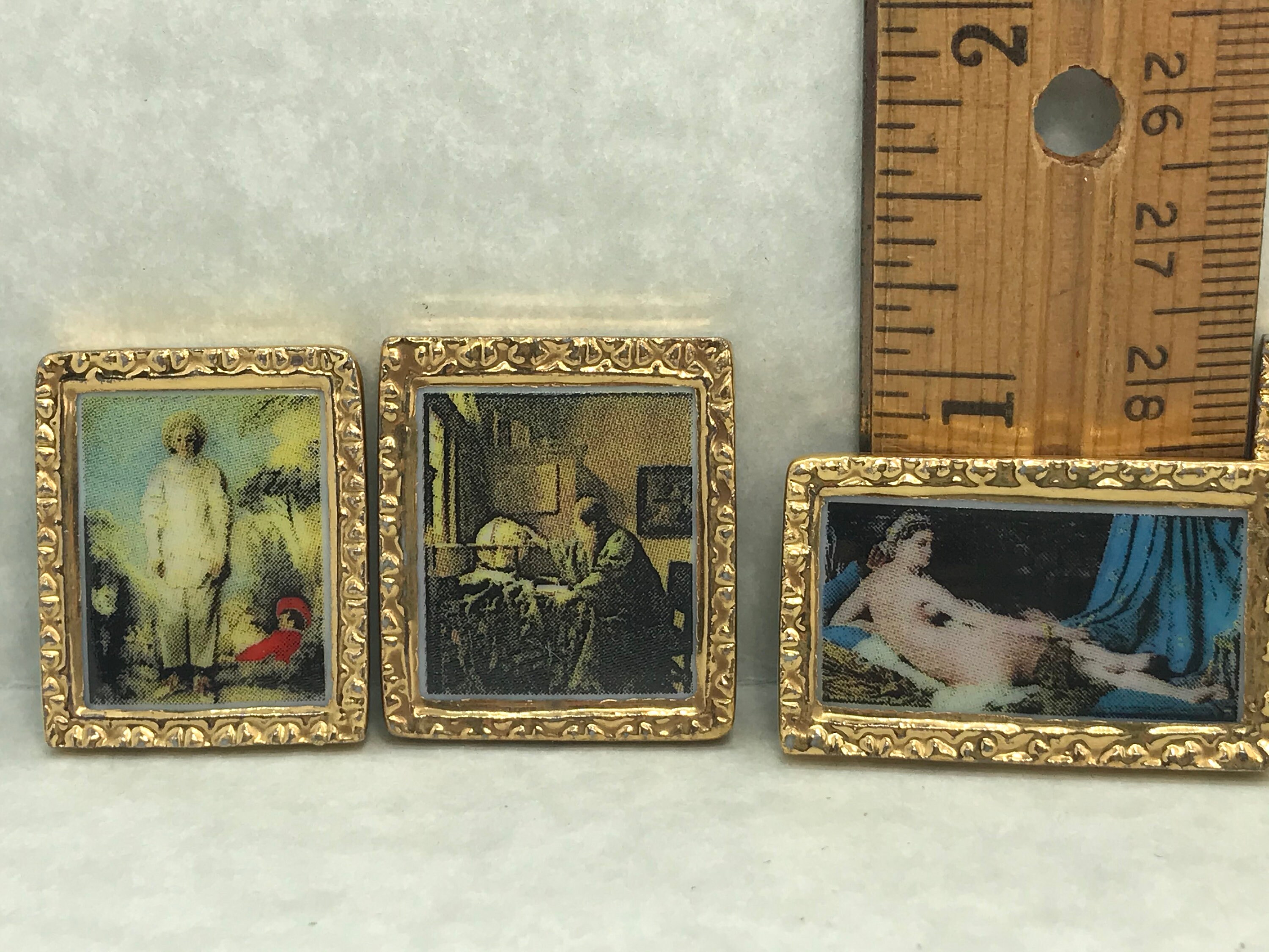 Louvre Art Museum Mini Paintings Treasures Vermeer Chassieriau Metsys ...