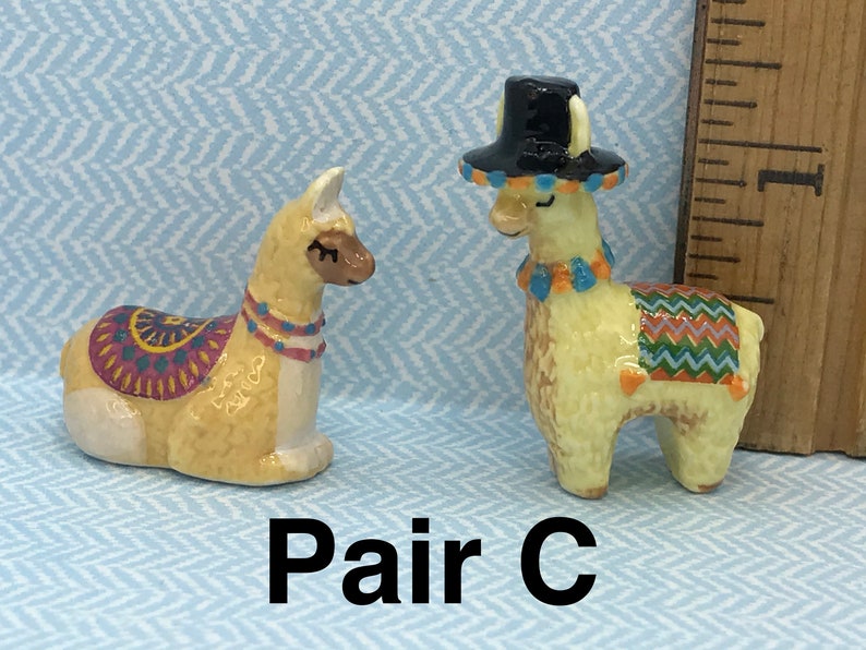 Adorable LLAMAS Llama Alpaca Alpacas Miniature Mini Tiny | Etsy