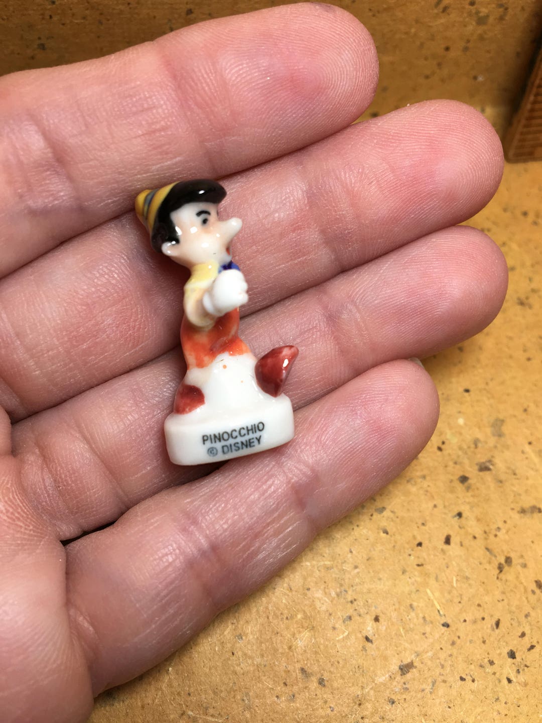 Tiny Disney's PINOCCHIO Figurine - French Feve Feves Porcelain ...