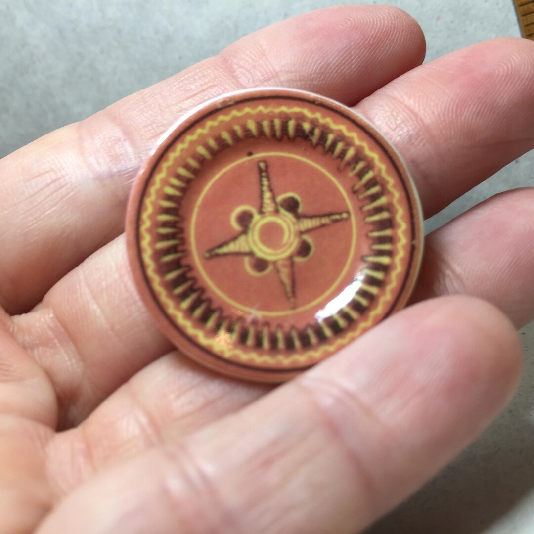 Mini Modern Compass Rose Plate Platter Dish Dishes Pottery China Ethnic ...