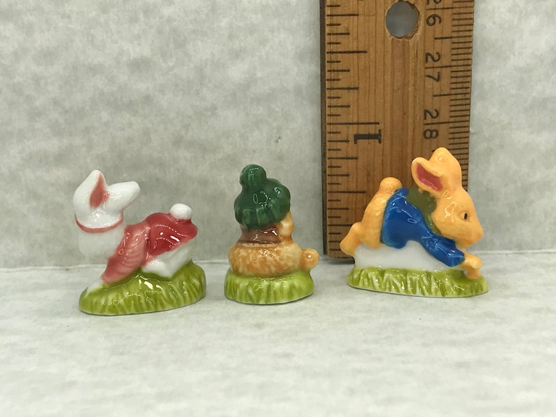BEATRIX POTTER Peter Rabbit Lily Bobtail & Benjamin Bunny 3 - Etsy