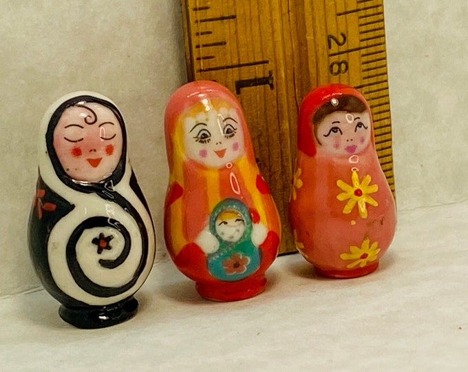 Tiny Blue MERMAID Siren Iridescent French Feve Feves Figurine Fairy ...