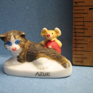 KITTEN CREW Kitty Cats Cat Hand Painted Porcelain - French Feve Feves ...