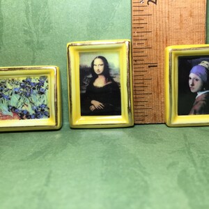 Louvre Art Museum Masterpiece Mini Paintings Van Gogh, Da Vinci ...