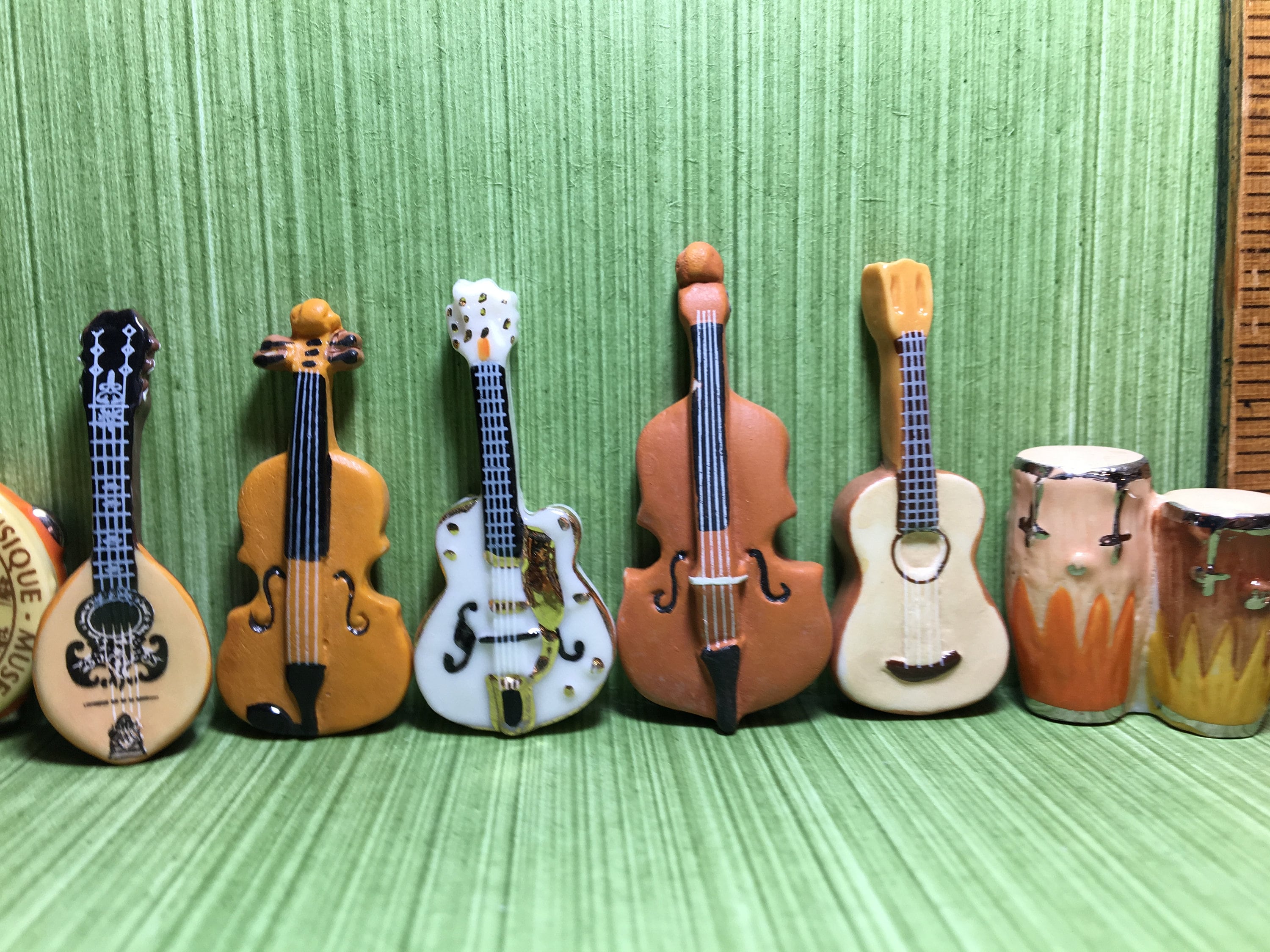 Tiny Musical Instruments: Electric Guitar Violin Accordian | Etsy