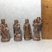 Elegant BRONZE NATIVITY Set Mary Joseph Jesus Wise Men Villagers 12 Pcs ...