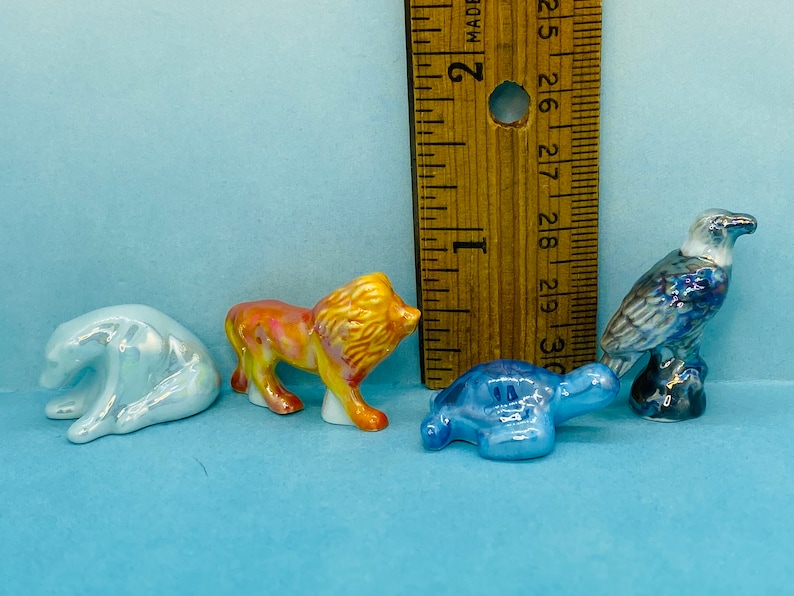 CLEARANCE Lion Polar Bear Turtle Eagle Iridescent Animal Sculptures ...