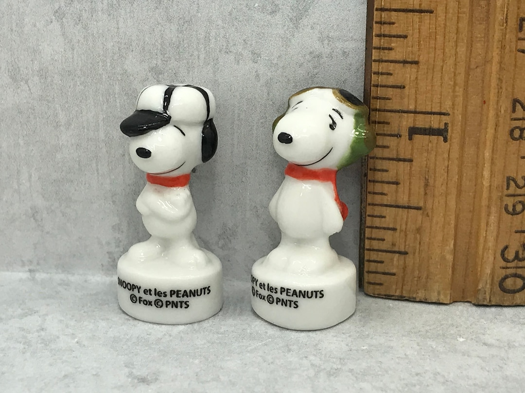 PEANUTS Snoopy Fighter Pilot Flying Ace Baseball Player Umpire French ...