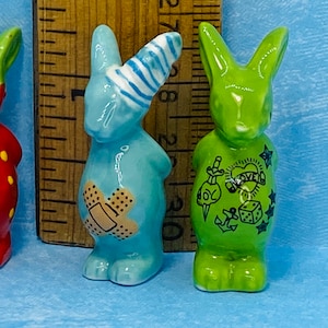 Modern POP ART RABBITS 2022 Porcelain Bunnies Bunny Rabbit Contemporary ...