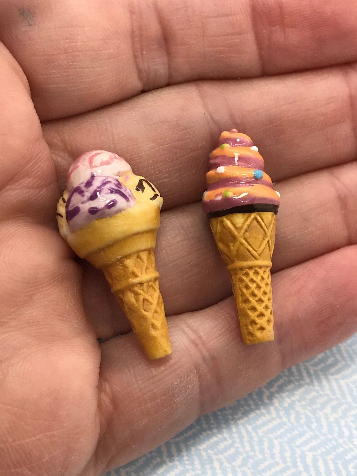 2 Fancy Ice Cream Cones Waffle Cone Sundaes Floats Parfaits - Etsy