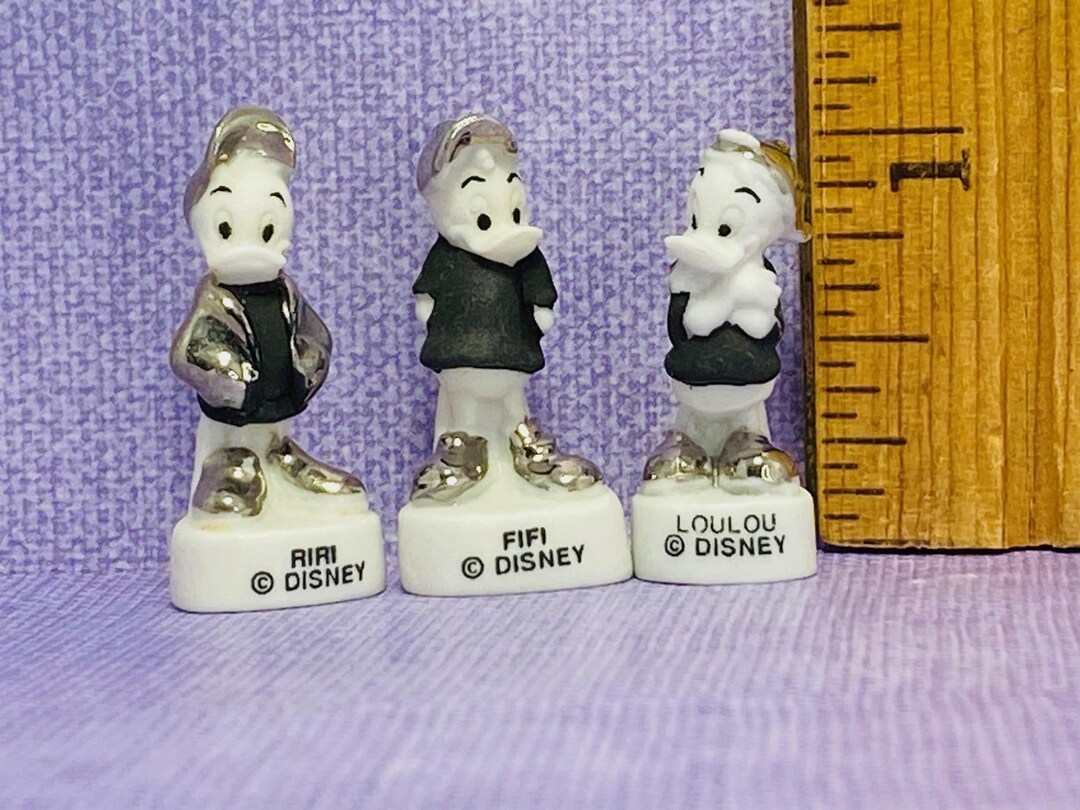 Disney Huey Duey & Luey Duck Silver Detail 3 Mini Tiny Figures ...