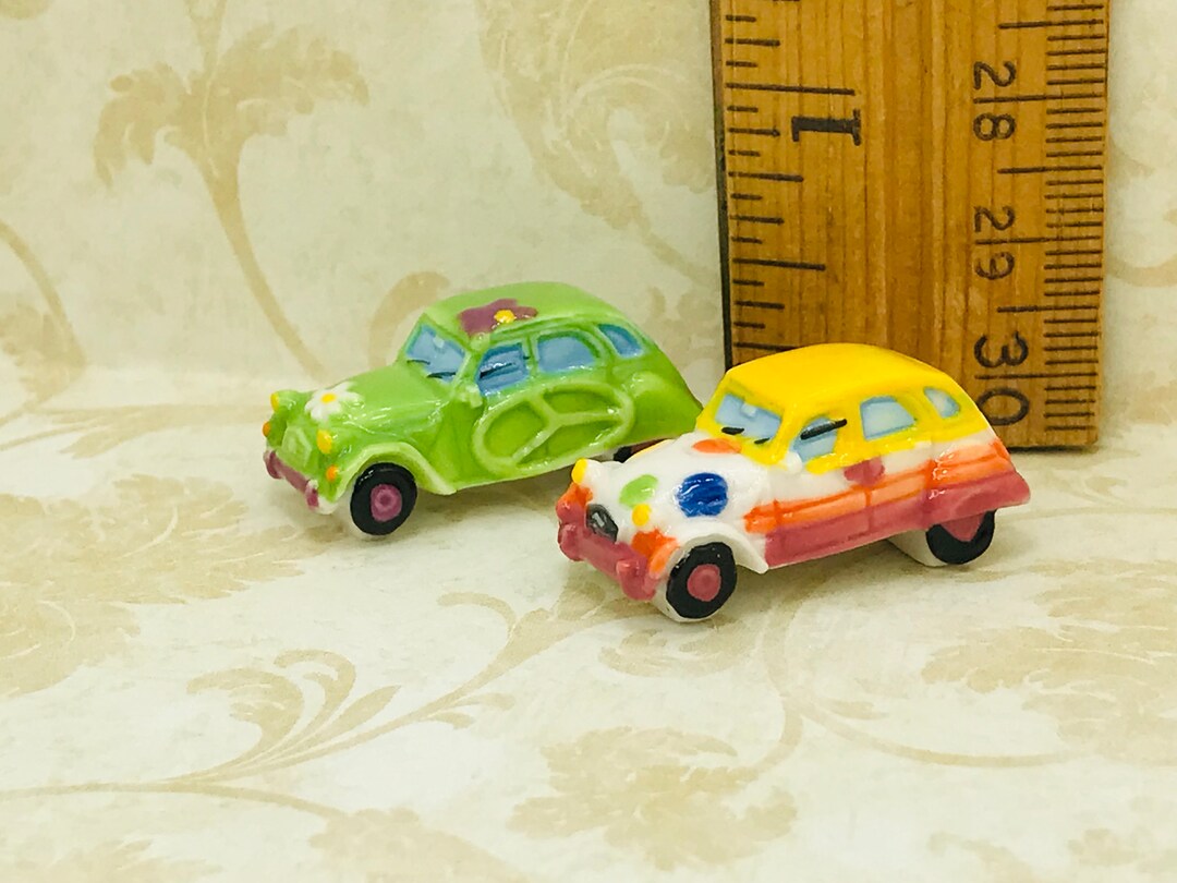 Tiny CARS Beetle VW Bug Bugs Citroen 2CV Colorful Decorated Mini ...