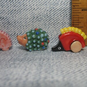 HEDGEHOG Toys Retro Vintage Hedgehogs French Feve Feves | Etsy