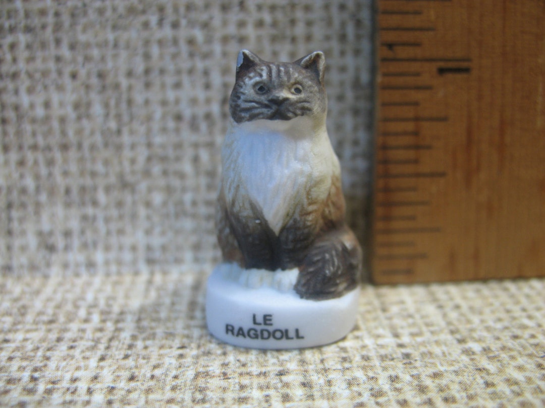 Ragdoll CAT Kitten Kitty Breed Vintage French Feve Feves Dollhouse ...